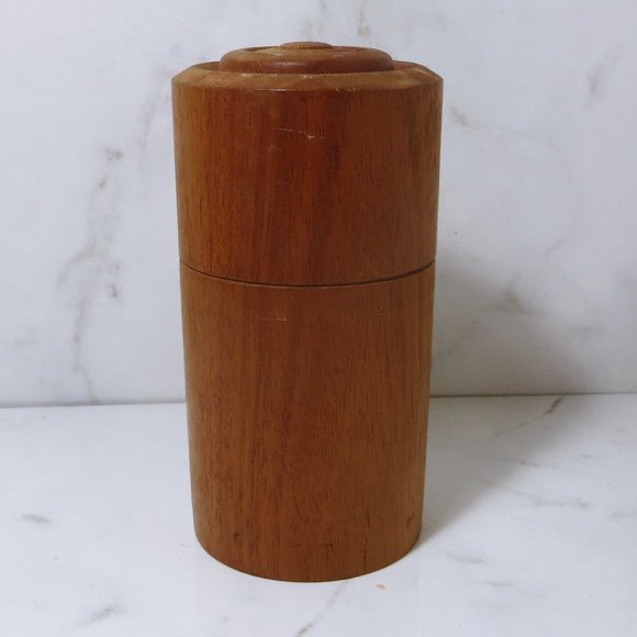 Accents | Hand Made Wooden Cylindrical Container With Lid | Poshmark